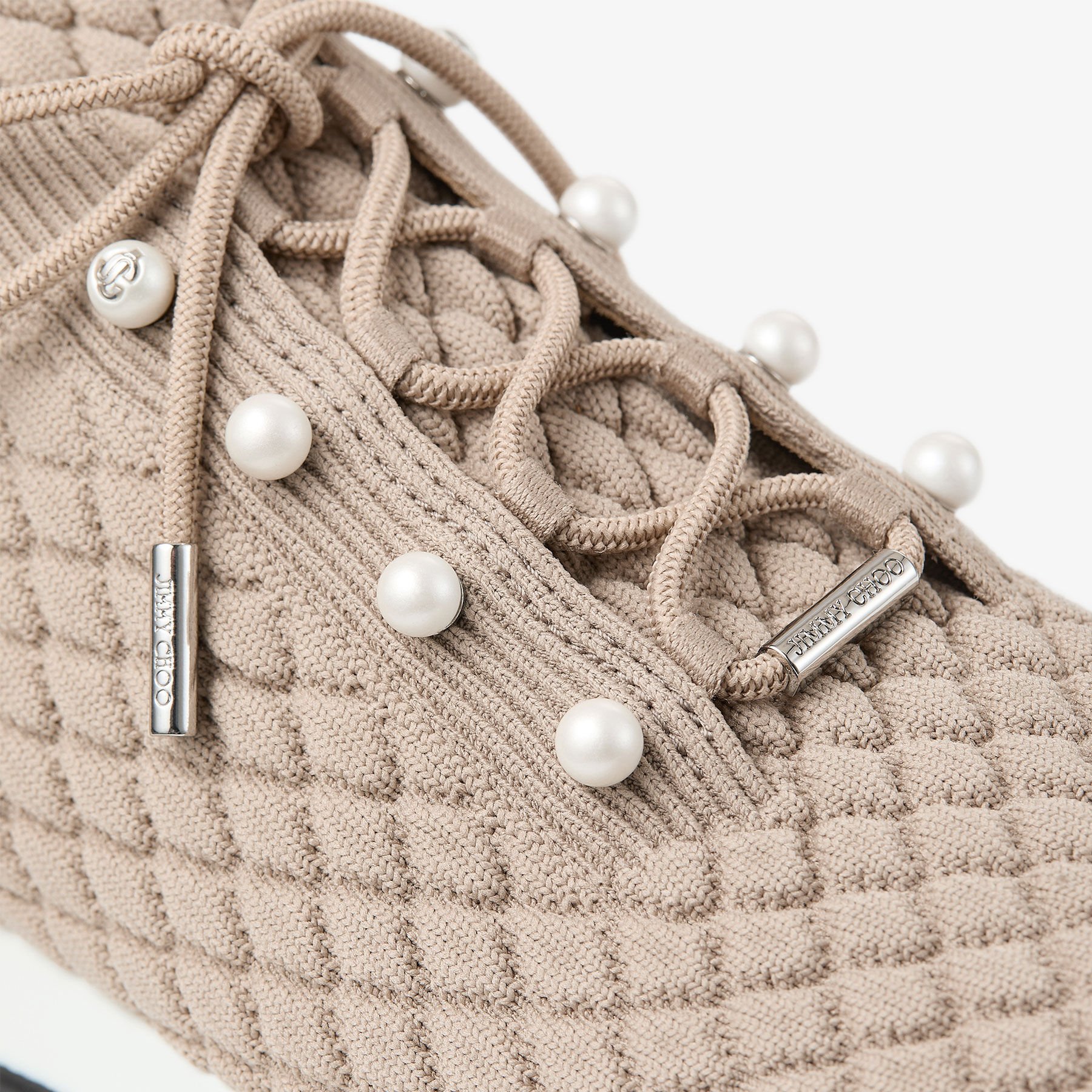 Veles |Stone Textured Knit Trainers | JIMMY CHOO