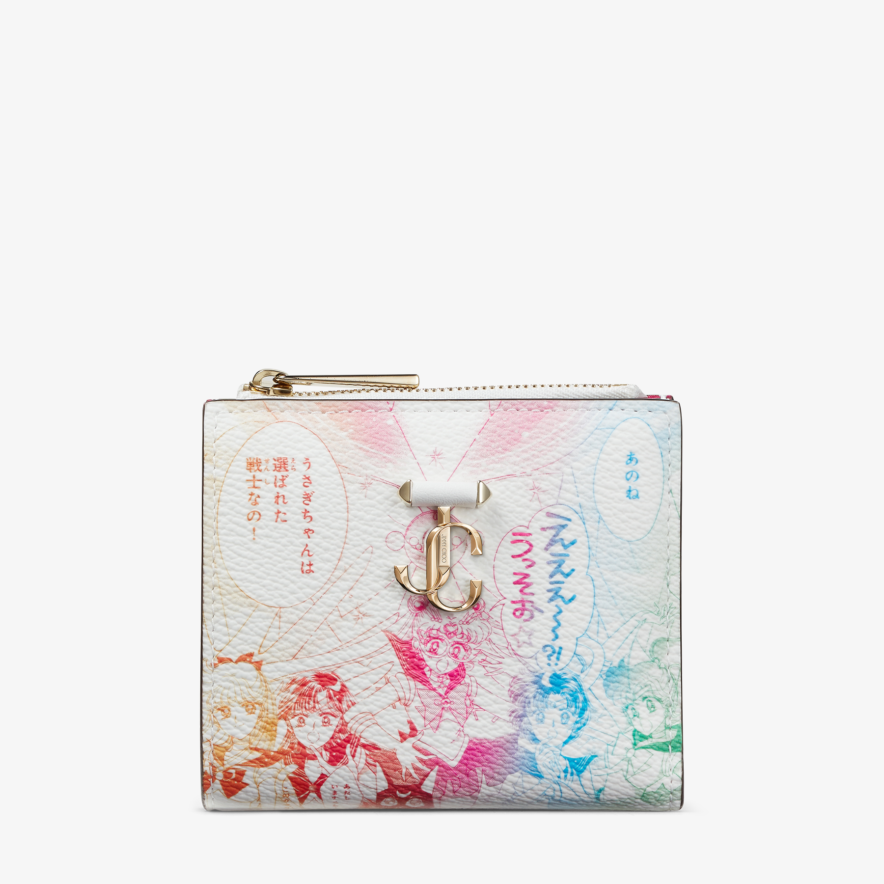 Jimmy Choo X Sailor Moon Five Sailors Hanni Wallet In Multi/white/light ...